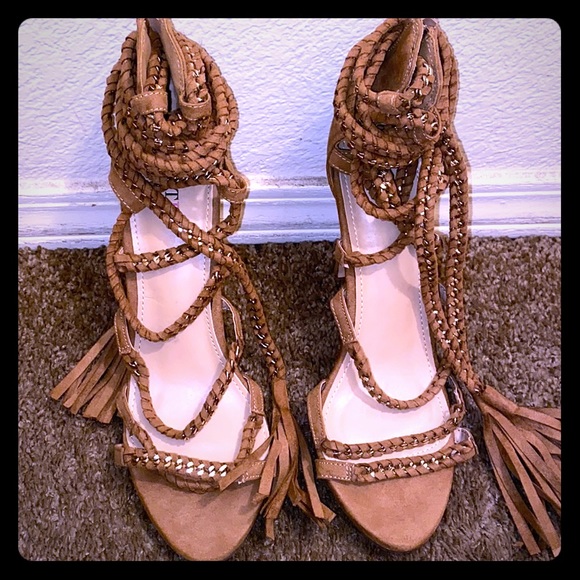 Shoes | 6inch High Heel Suede Color Tan | Poshmark